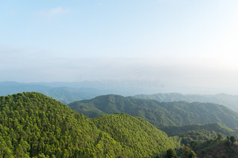 Continuous Mountain Natural Scenery Stock Image - Image of enclosure ...
