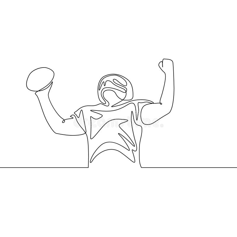 Football Ball Line Drawing Stock Illustrations – 8,507 Football Ball ...