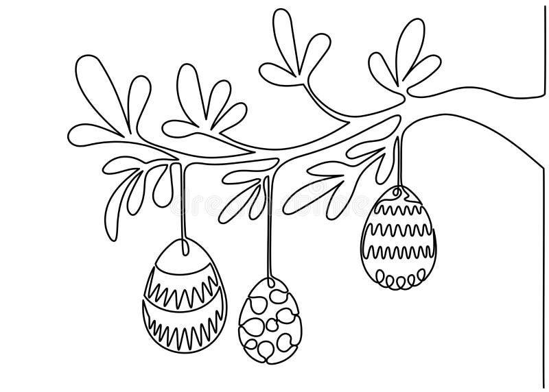 Continuous One Line Drawing Easter Stock Illustrations – 822 Continuous ...