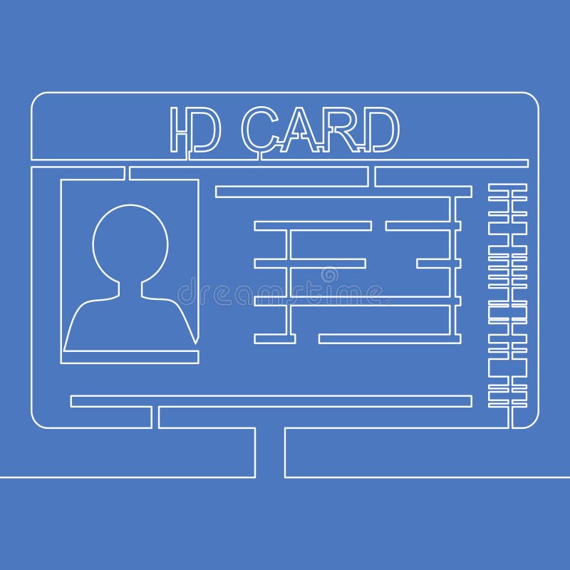 Continuous Line Id Stock Illustrations – 51 Continuous Line Id Stock ...