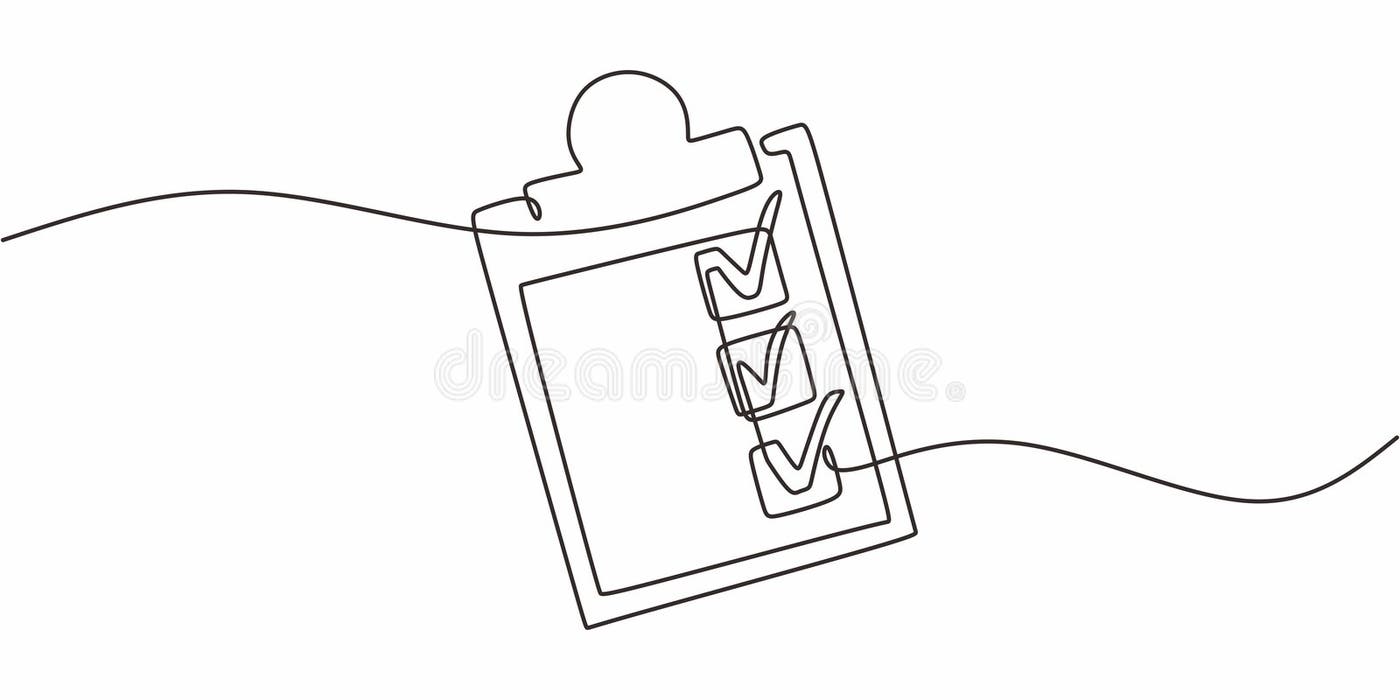 Continuous Line Document Stock Illustrations – 7,109 Continuous Line ...