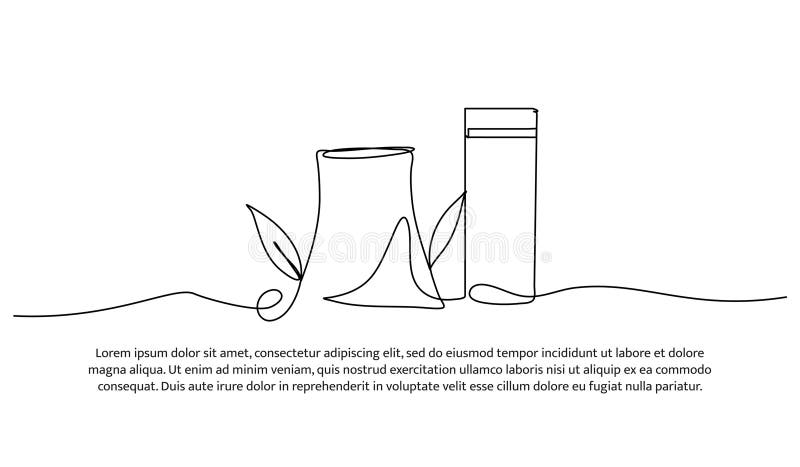 Continuous One Line Design of Eco-friendly Packaging. Minimalist Style ...