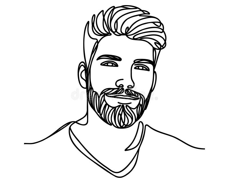 Man with beard drawing store