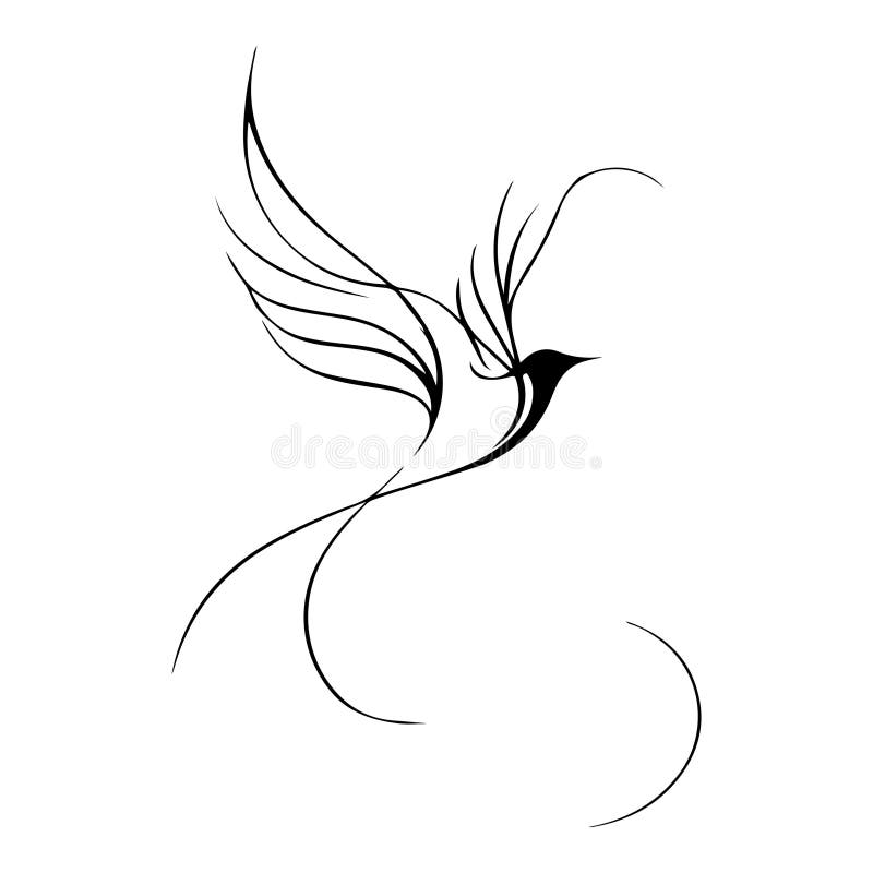 Continuous One Line Drawing of a Bird. Simple Vector Illustration of a ...