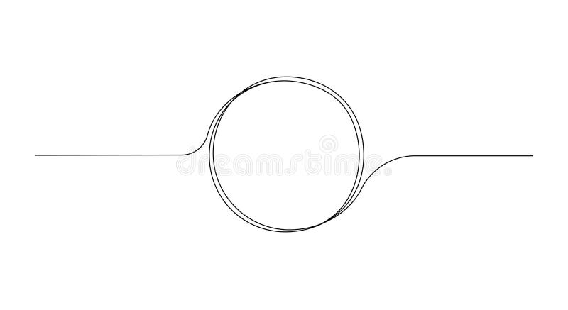 Continuous One Line Drawing Circle Stock Illustrations – 1,506 ...