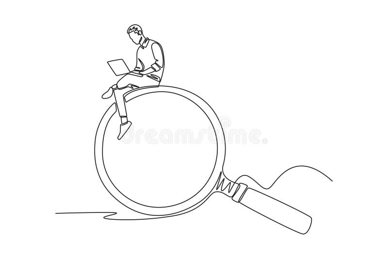Continuous One Line Drawing Business Concepts of Analytics, Planning ...