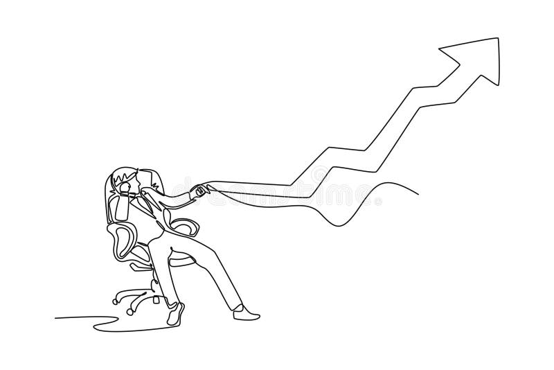 Continuous One Line Drawing Business Concepts of Analytics, Planning ...