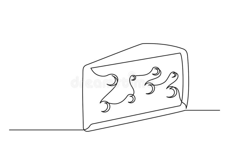 Continuous Line Drawing Cheese Stock Illustrations – 280 Continuous ...
