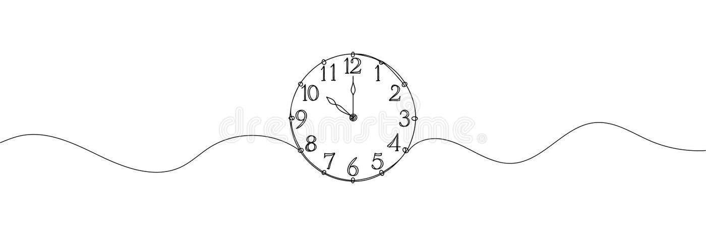 Illustration Clock Drawing Stock Illustrations – 28,477 Illustration ...