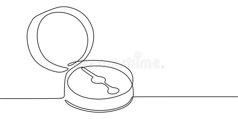 Continuous One Line Drawing of Compass. Depicting an Exploration Tool ...