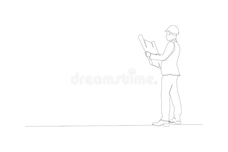 Drawing Engineer One Line Stock Illustrations – 430 Drawing Engineer ...