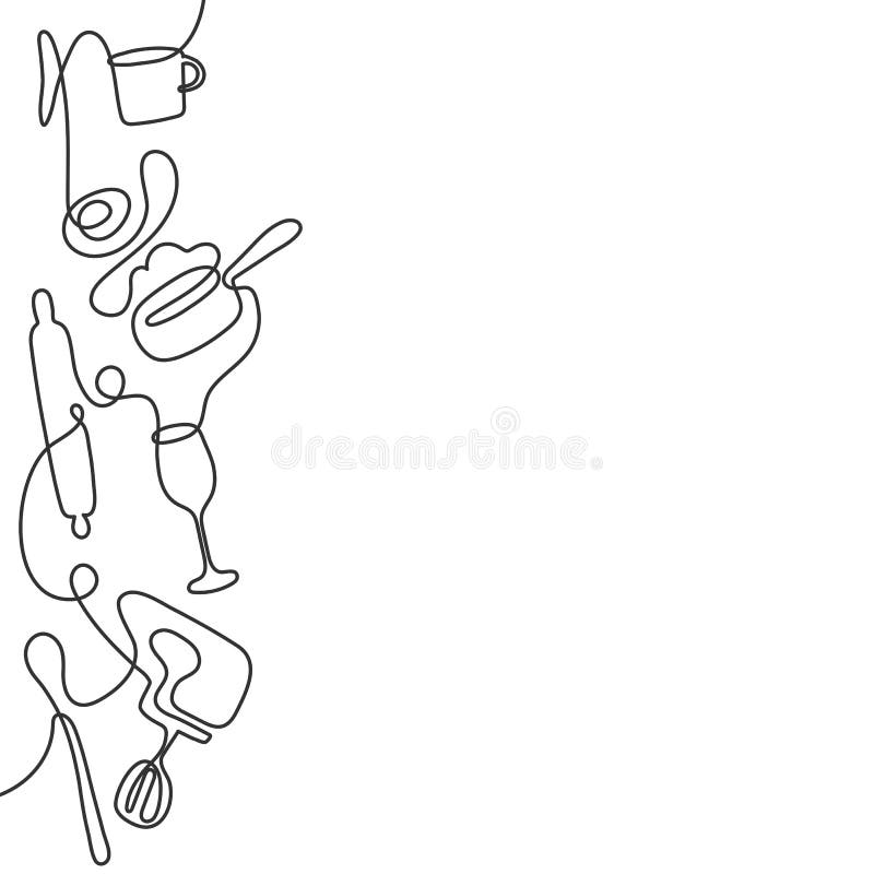 Continuous Kitchen Stock Illustrations – 2,730 Continuous Kitchen Stock ...