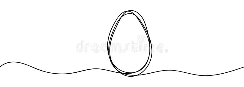 Continuous One Line Drawing of Three Eggs Stock Vector - Illustration ...