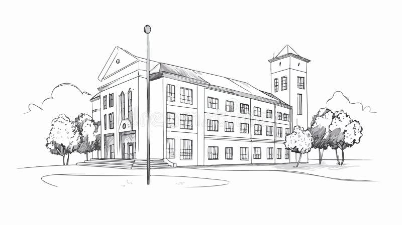 Continuous One-line Drawing of an Elementary School Backpack. Stock Illustration - Illustration ...