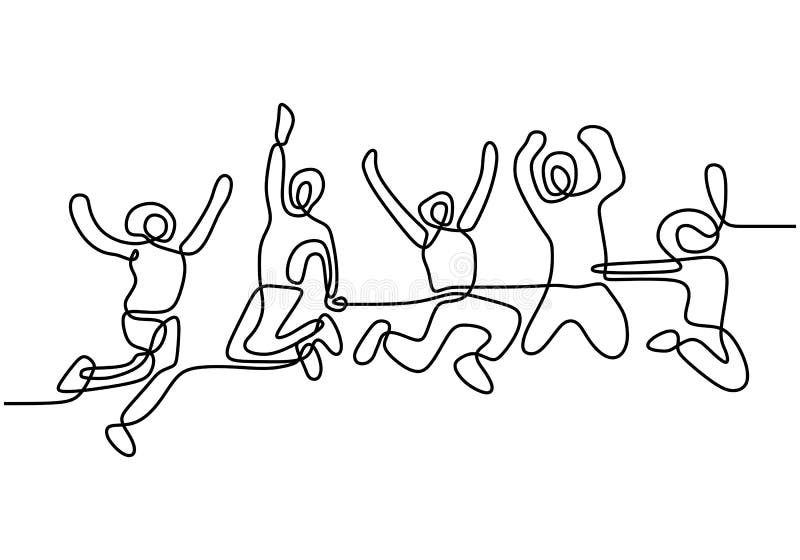 Continuous One Line Team Drawing Stock Illustrations – 4,242 Continuous ...