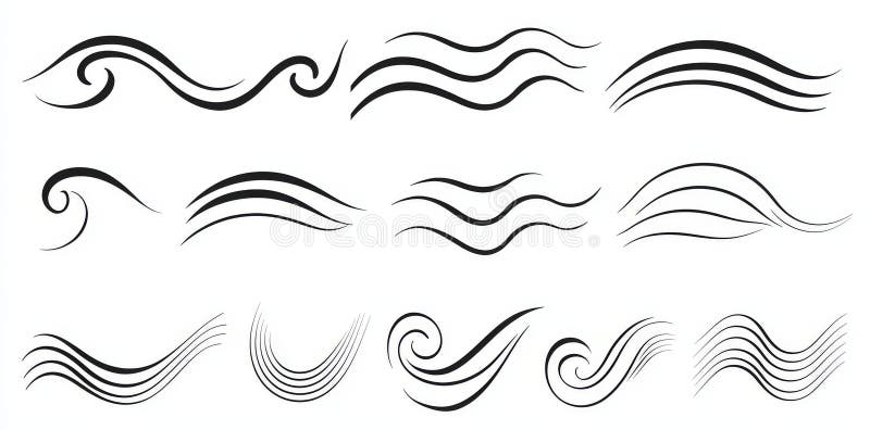 Continuous One Line Drawing in Form of Circle, Square, Triangle, and ...