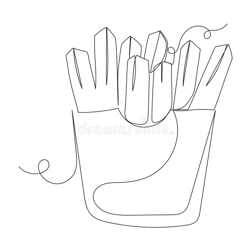 Continuous Line Drawing Potato Stock Illustrations – 70 Continuous Line ...