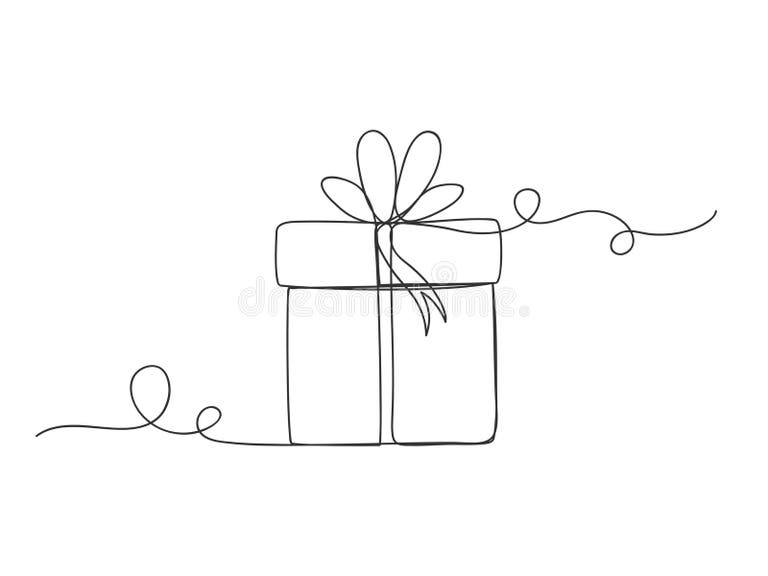 Line Drawing Gift Stock Illustrations – 70,646 Line Drawing Gift Stock ...