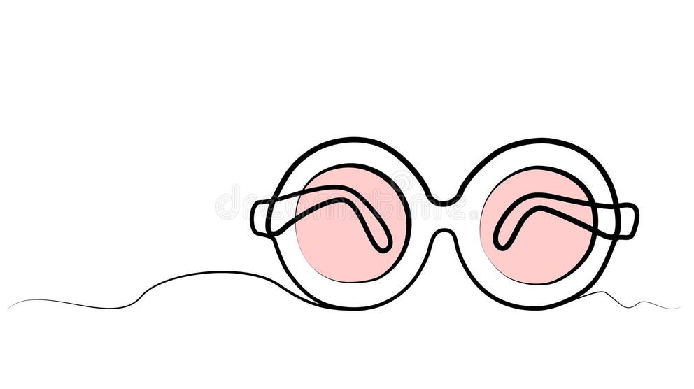 One Line Drawing Eyeglasses Stock Illustrations – 256 One Line Drawing ...