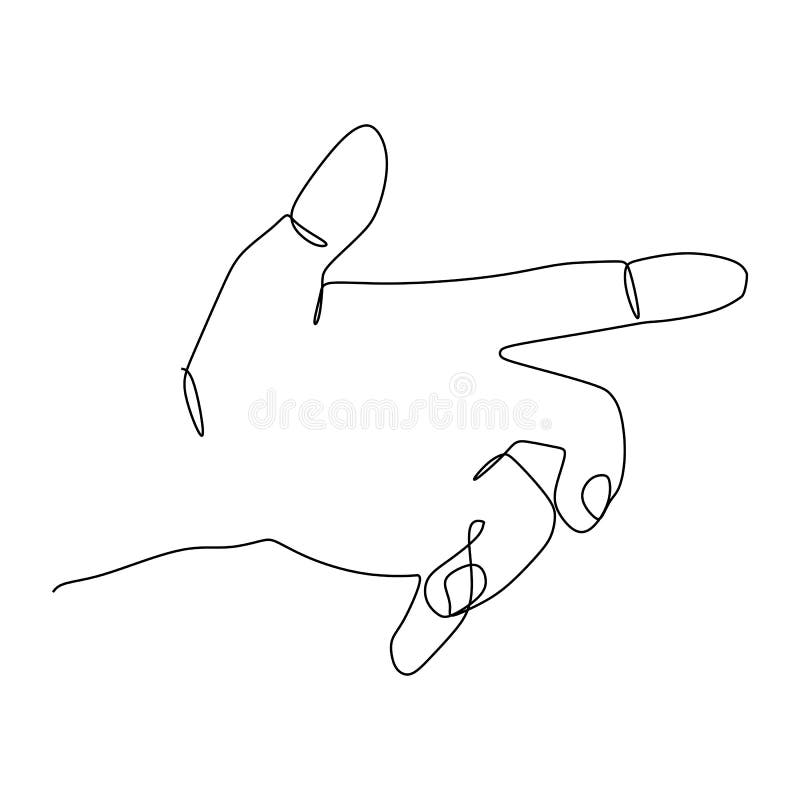 Single Stroke Drawing of Hand Hold with Your Little Fingers. Pinky ... Single Stroke Drawing of Hand Hold with Your Little Fingers. Pinky ...