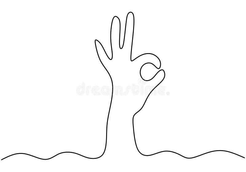 Ok Line Drawing Stock Illustrations – 1,574 Ok Line Drawing Stock ...