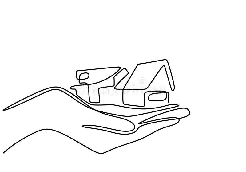 One Line Drawing Hands Holding Stock Illustrations – 1,680 One Line ...