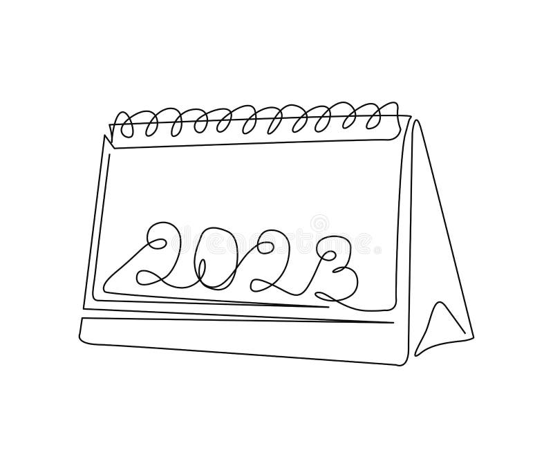 Continuous Line Drawing New Year 2023 Stock Illustrations – 329 ...