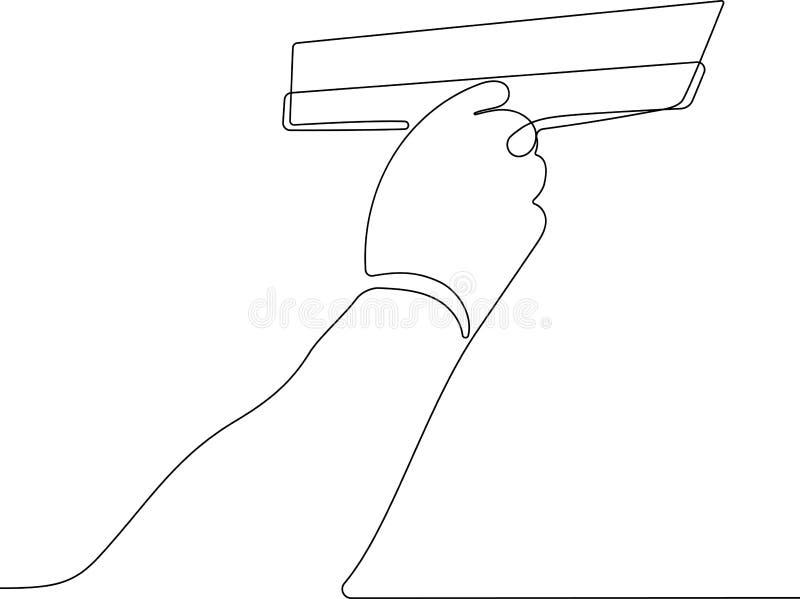 Worker Plastering the Wall with Putty Knife and Spatula Ai Generated ...