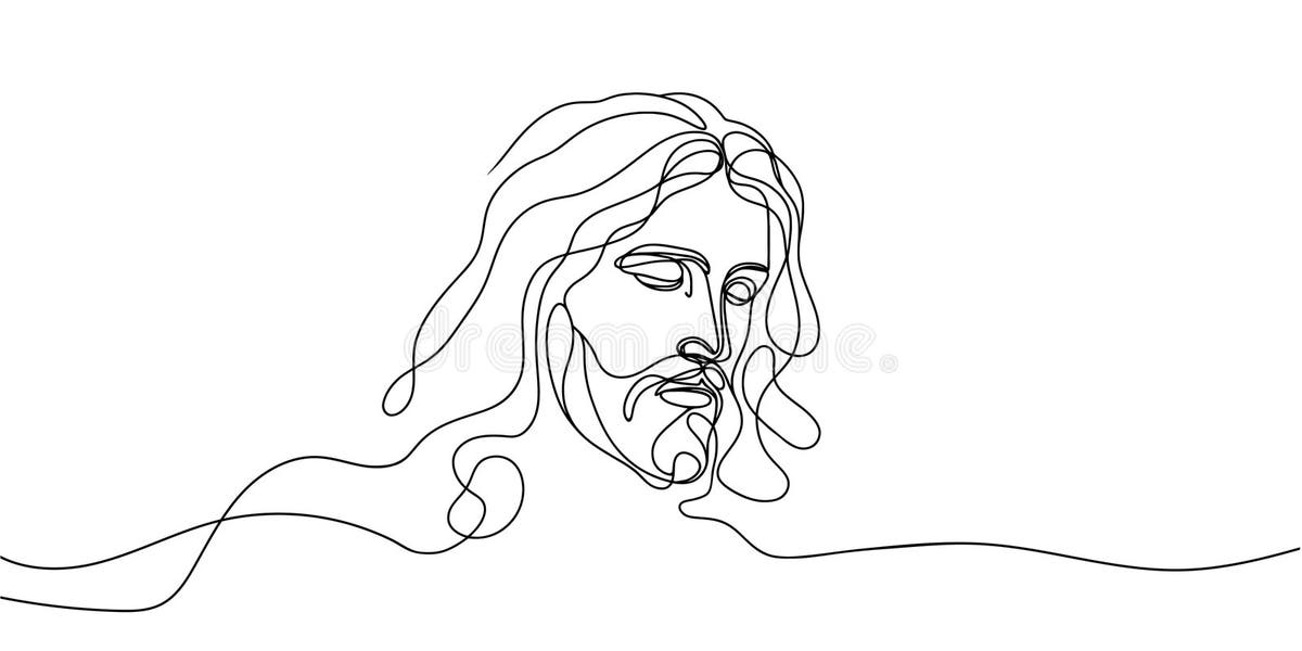 Line Drawing Jesus Stock Illustrations – 5,277 Line Drawing Jesus Stock ...