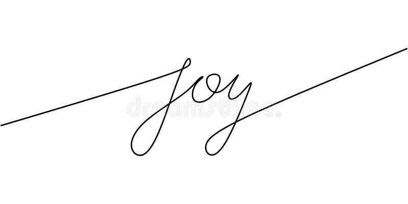 Continuous One Line Drawing of Joy. Depicting Happiness and Joy in ...