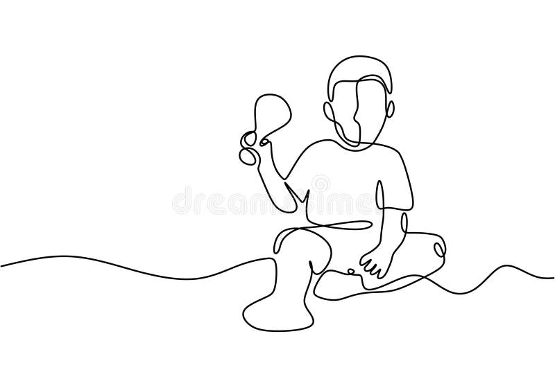 Continuous Line Drawing Toys Stock Illustrations – 79 Continuous Line ...