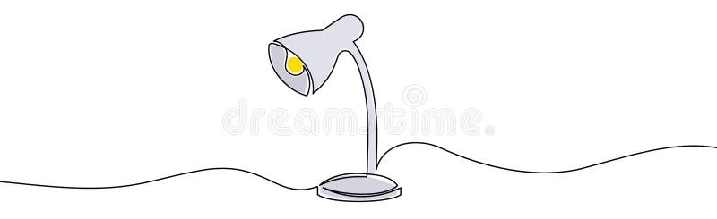 Table Lamp Outline Drawing Stock Illustrations – 1,634 Table Lamp ...