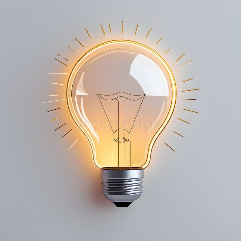 Continuous One Line Drawing Light Bulb Symbol Idea and Creativity ...