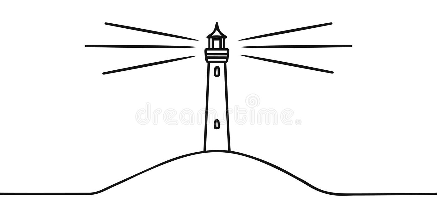 Lighthouse Continuous Line Drawing Stock Illustrations – 89 Lighthouse ...
