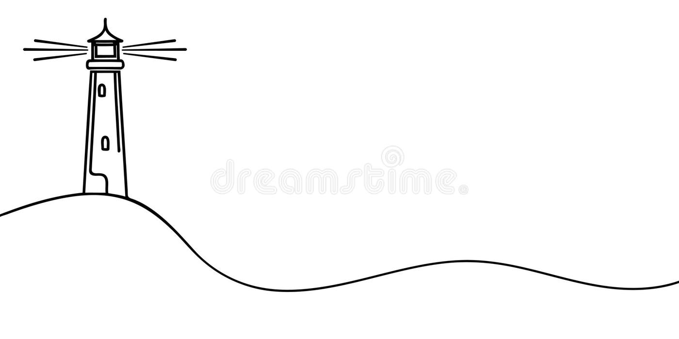 Lighthouse Continuous Line Drawing Stock Illustrations – 94 Lighthouse ...