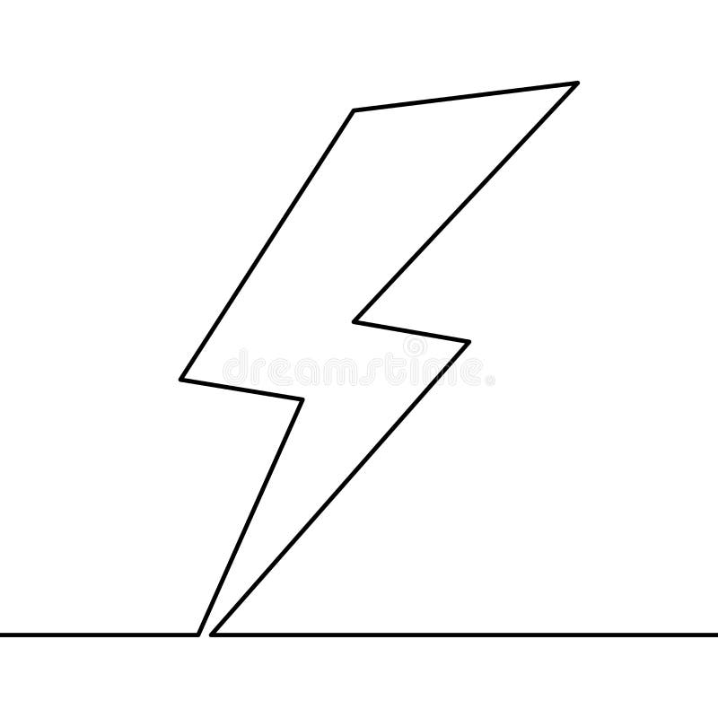 One Line Drawing Hand Lightning Stock Illustrations – 28 One Line ...