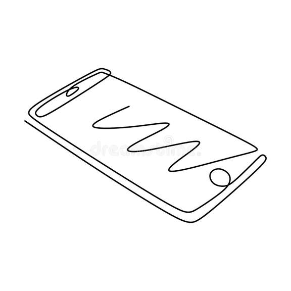 Line Art Drawing Hand Mobile Phone Stock Illustrations – 2,831 Line Art ...