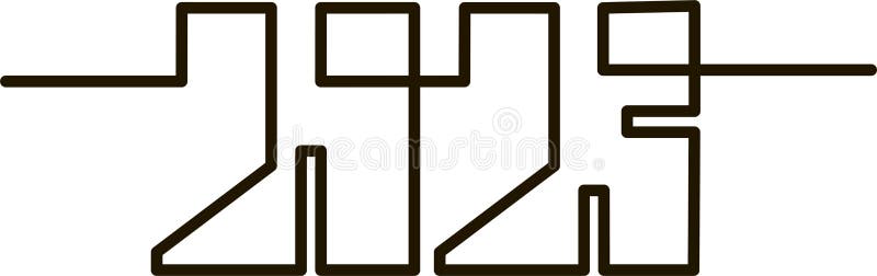 Continuous Line Drawing New Year 2023 Stock Illustrations – 314 ...