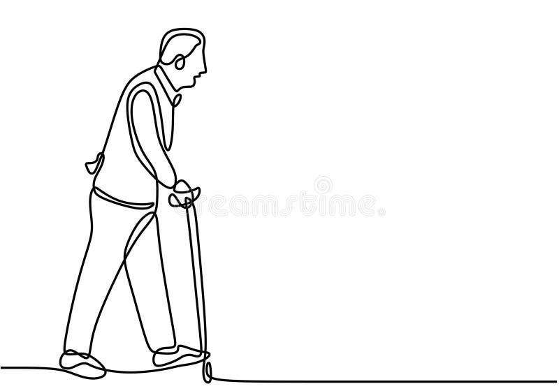 Drawing Walking Cane Stock Illustrations – 780 Drawing Walking Cane ...