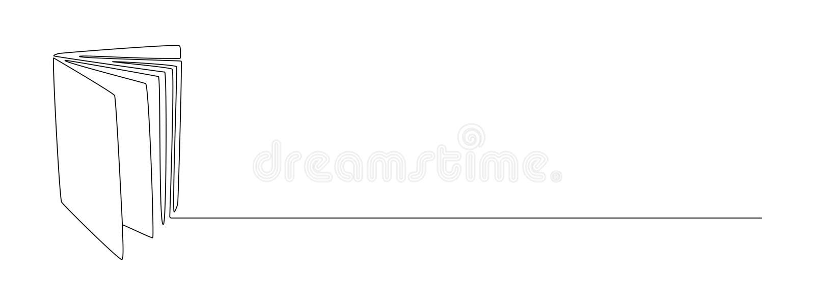 Open Bible Continuous Line Stock Illustrations – 51 Open Bible ...