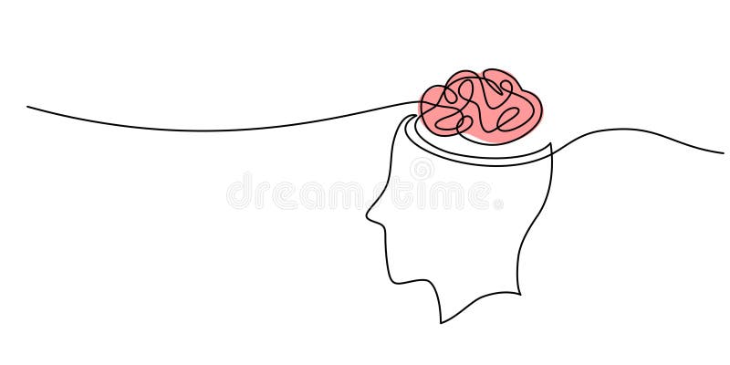 One Line Drawing Hand Brain Stock Illustrations – 457 One Line Drawing ...