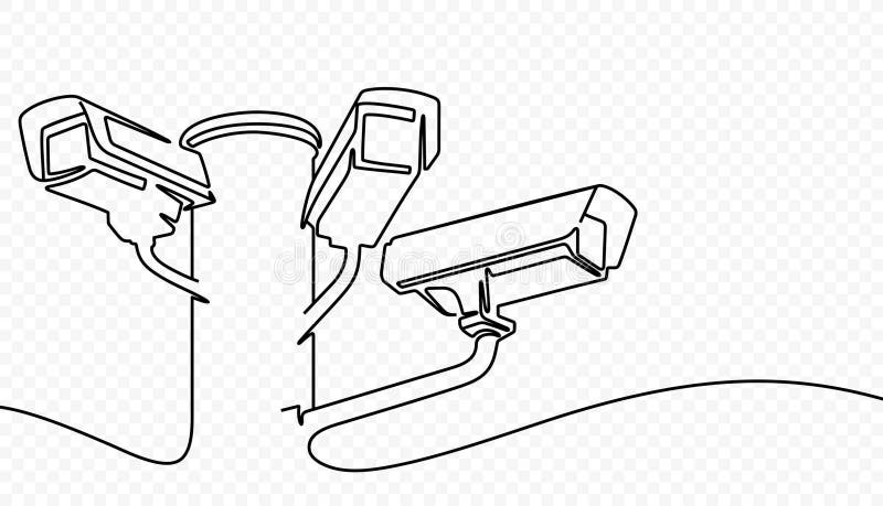 Cctv One Line Drawing Stock Illustrations – 41 Cctv One Line Drawing ...