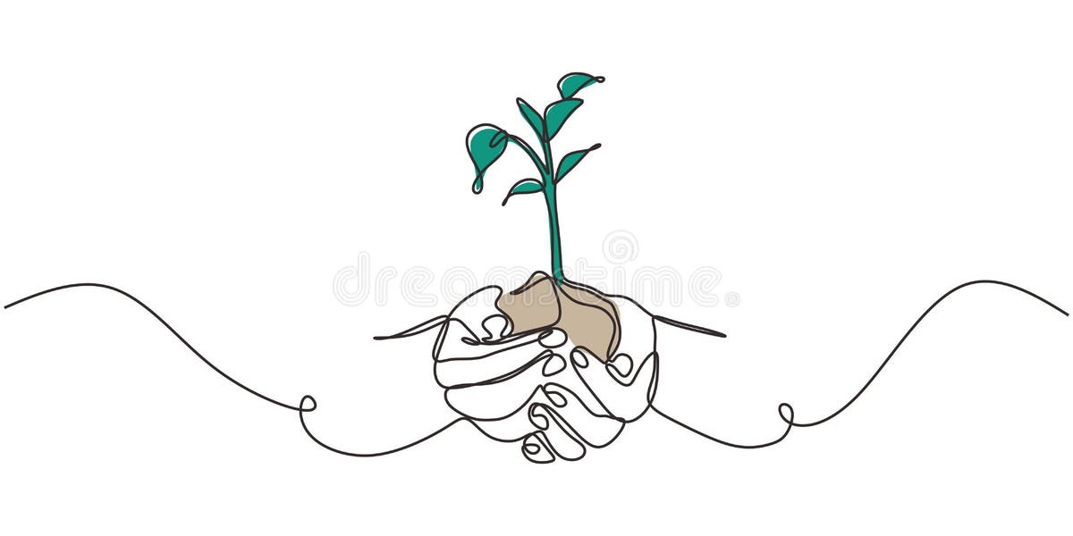 Continuous Line Drawing Hand Stock Illustrations 87 125 Continuous
