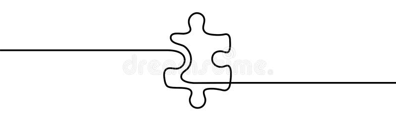 Continuous Line Drawing Puzzle Stock Illustrations – 331 Continuous ...