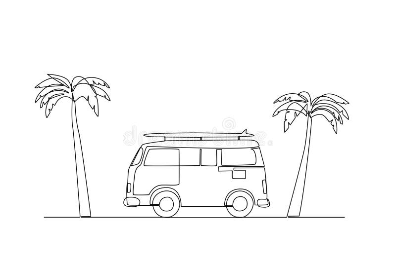 Adventure Holiday One Line Drawing Stock Illustrations – 324 Adventure ...