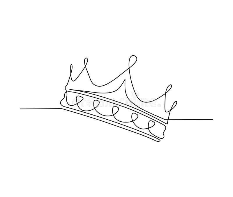 Princess Crown Line Drawing