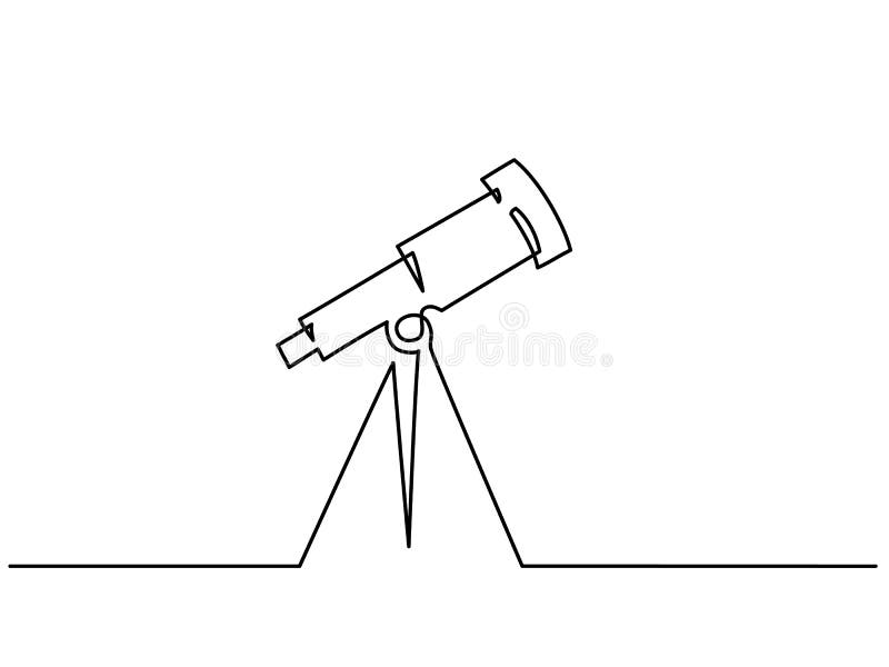 Telescope Line Illustration Stock Illustrations – 19,277 Telescope Line ...