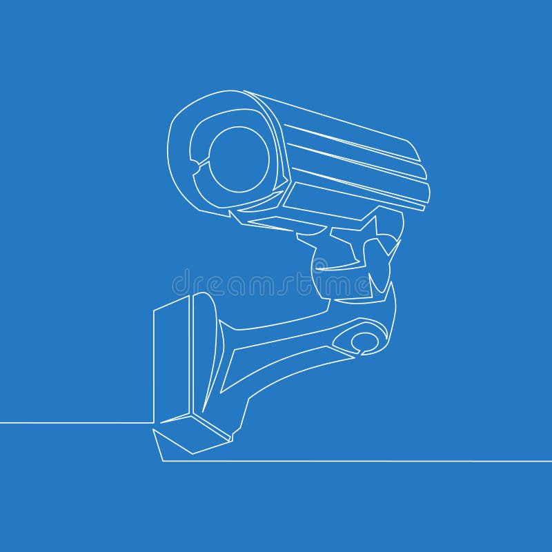 Security Camera Drawing Stock Illustrations – 1,837 Security Camera ...