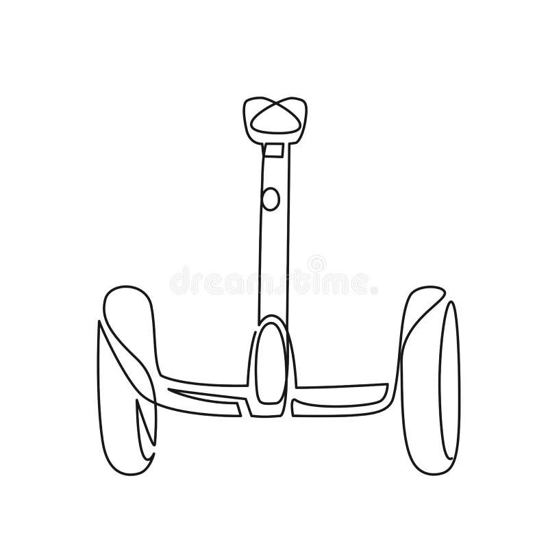 Man on a segway icon stock vector. Illustration of symbol - 118171366