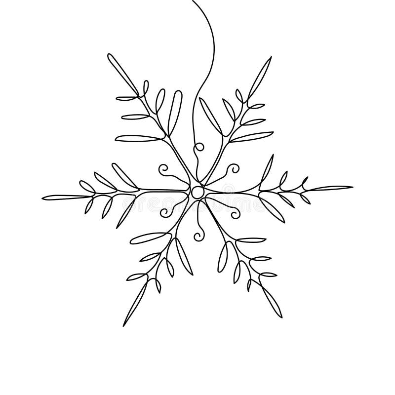 Continuous One Line Snowflake Stock Illustrations – 215 Continuous One ... Continuous One Line Snowflake Stock Illustrations – 215 Continuous One ...